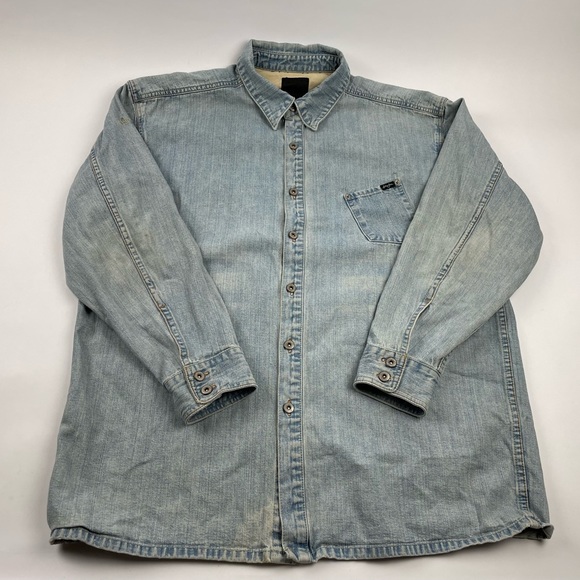 Sean John | Shirts | Sean John Work Hip Hop Heavyweight Denim Long ...